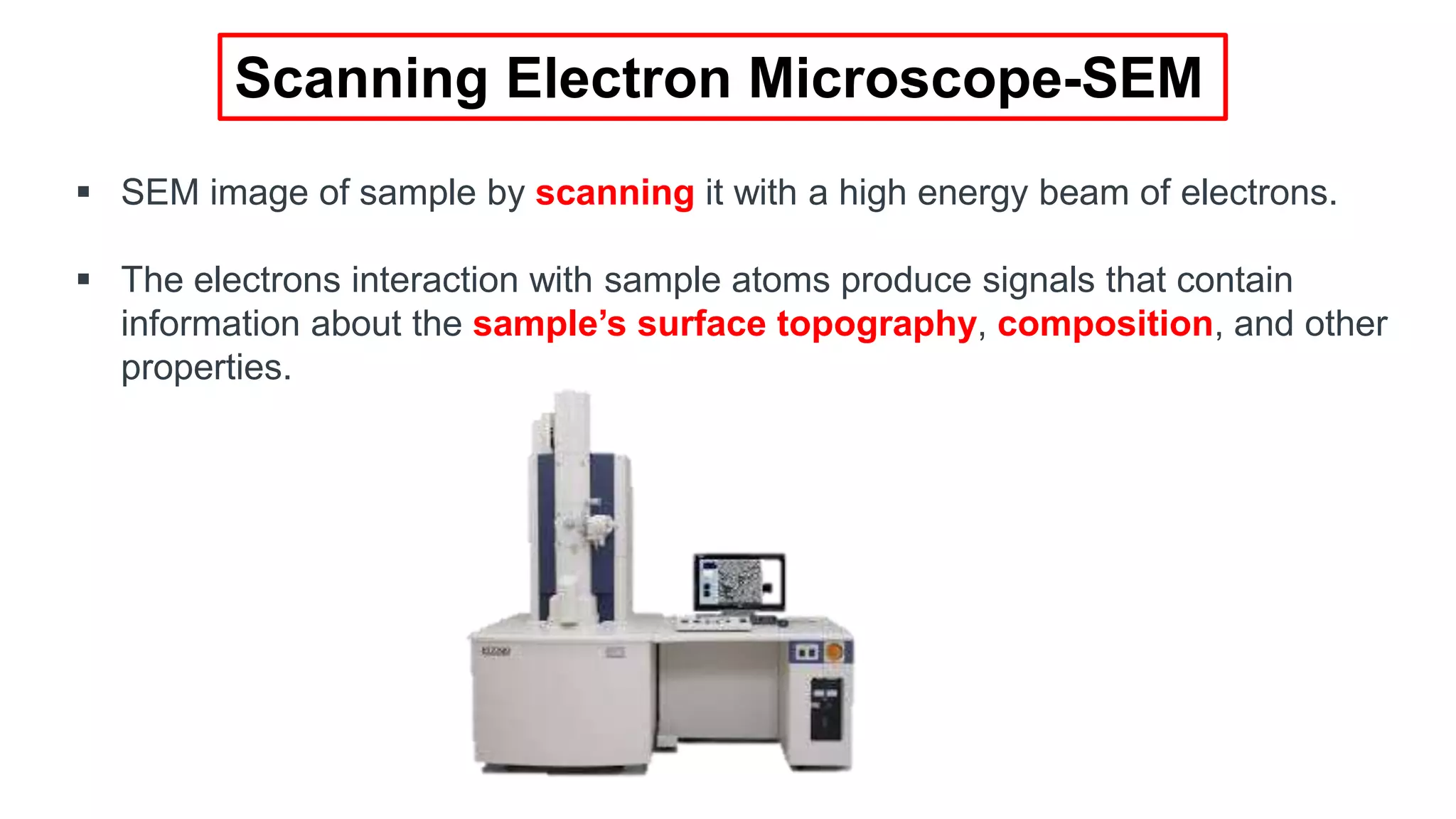 Electron microscope (SEM and TEM) | PPTX