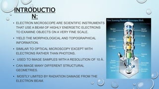 Electron microscope | PPTX