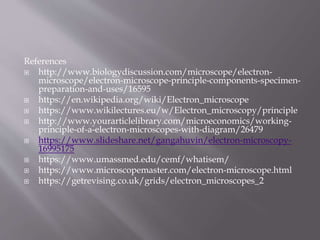 Electron microscope | PPTX