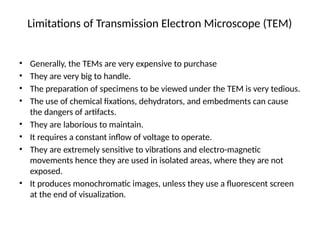 electronmicroscope principle construction working & types | PPTX