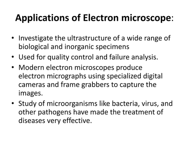Electron microscope | PPTX