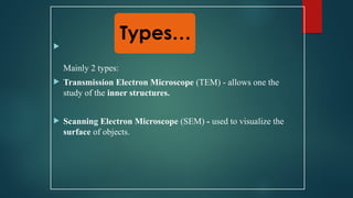 ELECTRON MICROSCOPE ELECTRON MICROSCOPE.pptx