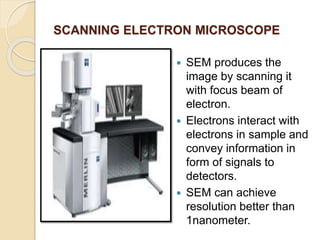 Electron microscope ppt | PPTX