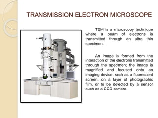 Electron microscope ppt | PPTX