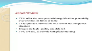 ELECTRON MICROSCOPE TYPES: SEM & TEM NOTES PPT | PPTX