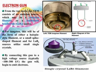 Electron microscope (TEM & SEM) | PPTX