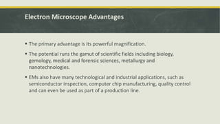 Electron microscopy | PPTX