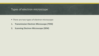 Electron microscopy | PPTX | Geology | Science