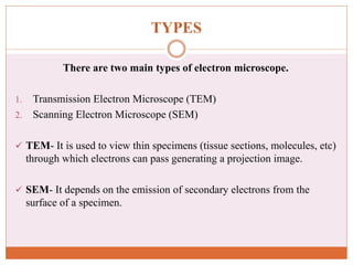 Electron microscopy (EM) | PPTX