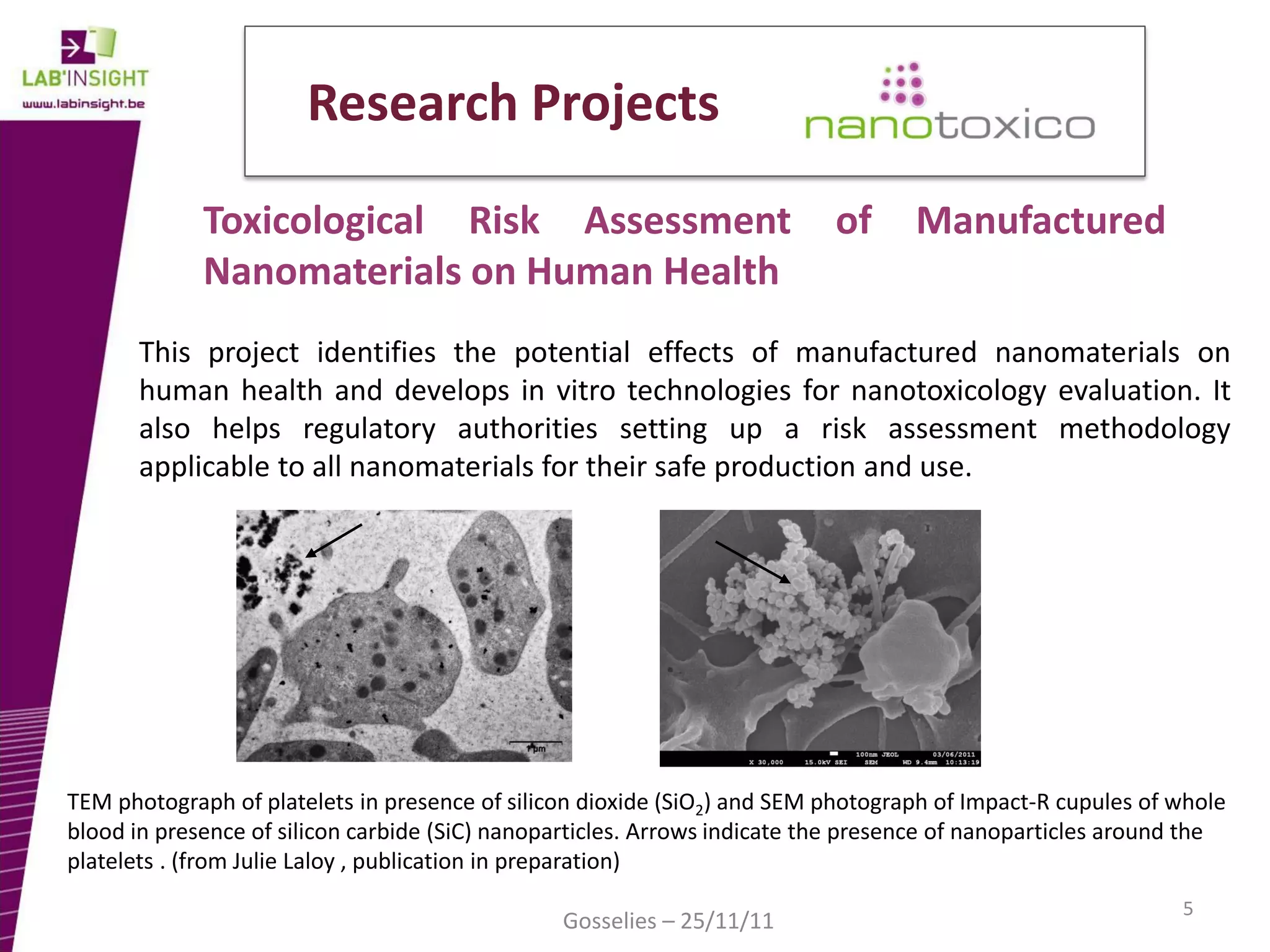 Electron microscopy dept - UNamur - Lab'insight Biomedical imaging ...