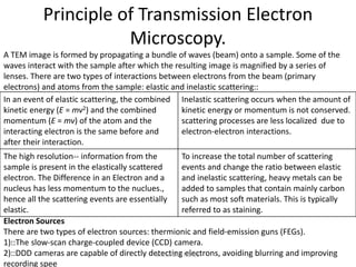 Electron Microscopy Principle and Application | PPTX