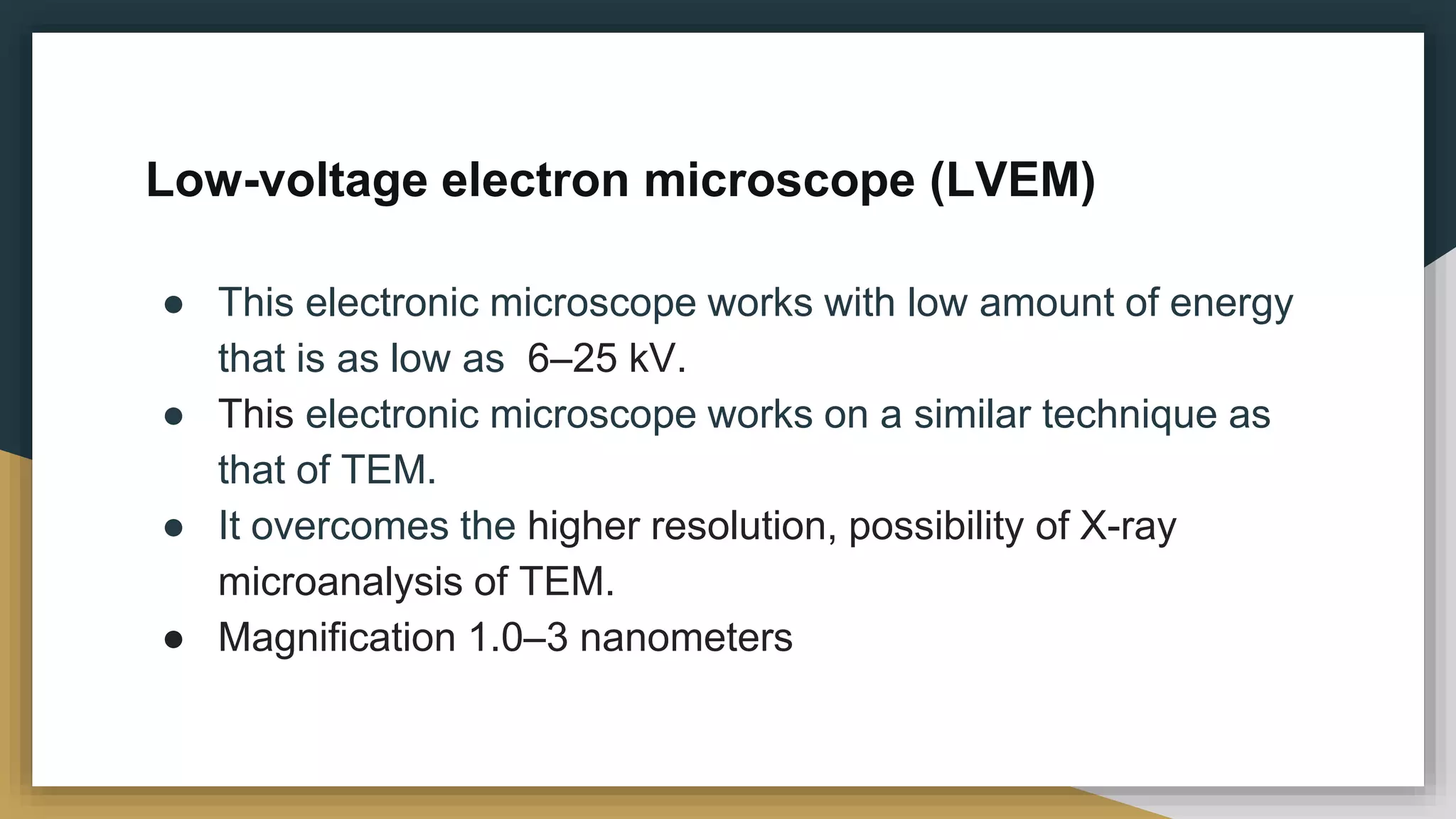 Electron microscopy to study the micro organisms | PPTX