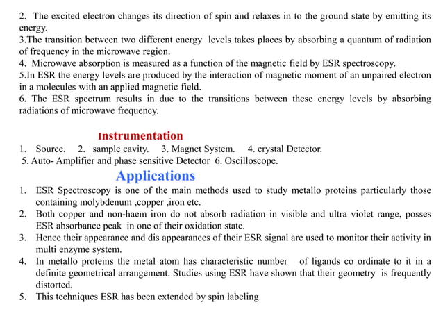 Electron paramagnetic resonance(epr) spectroscopy | PPTX | Physics ...