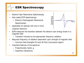 Electron paramagnetic resonance(epr) spectroscopy | PPTX