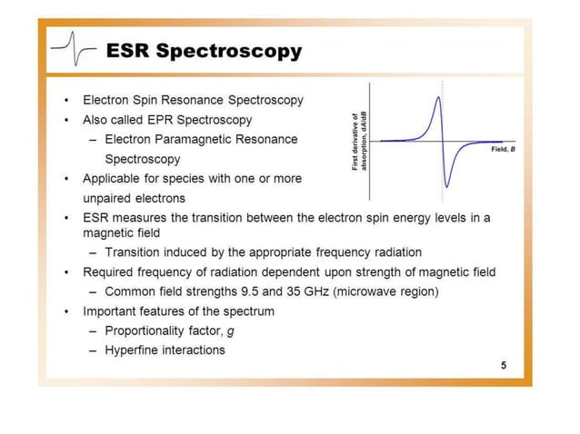 Electron paramagnetic resonance(epr) spectroscopy | PPTX | Physics ...