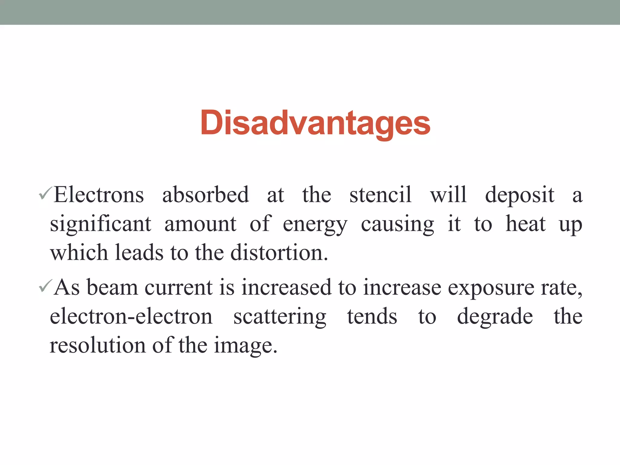 Electron projection lithography | PPTX