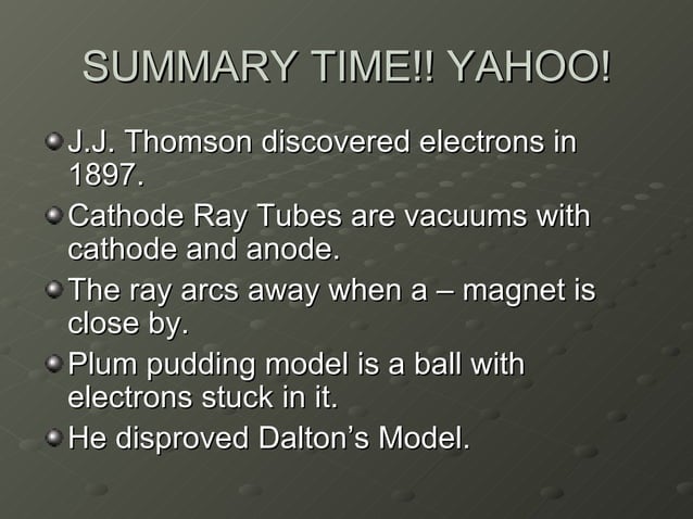 JJ Thomson: The Plum Pudding Model | PPT | Chemistry | Science