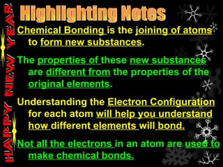 Electrons and Chemical Bonding Day 1 | PPT