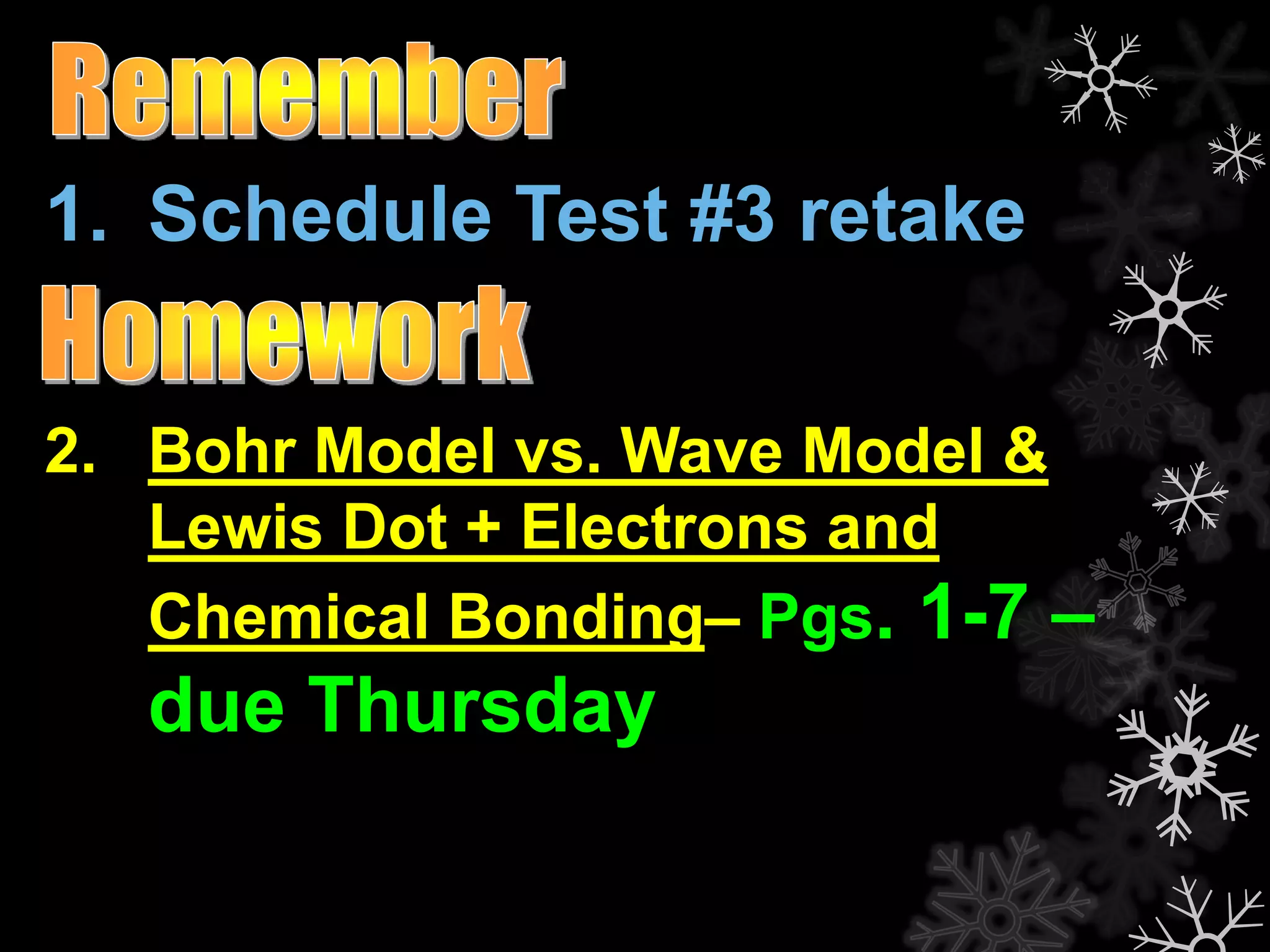 Bohr Model and Lewis Dot Diagrams - Day 3 | PPT
