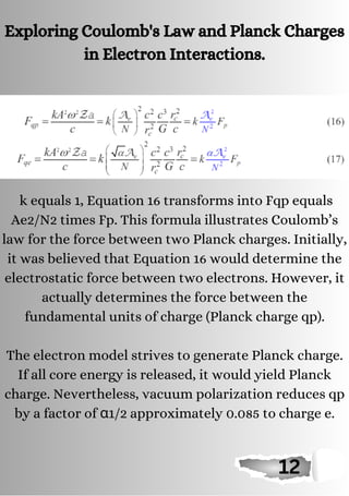Electron's gravitational and electrostatic force test. | PDF