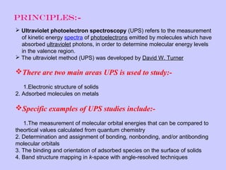 Electron spectroscopy | PPT
