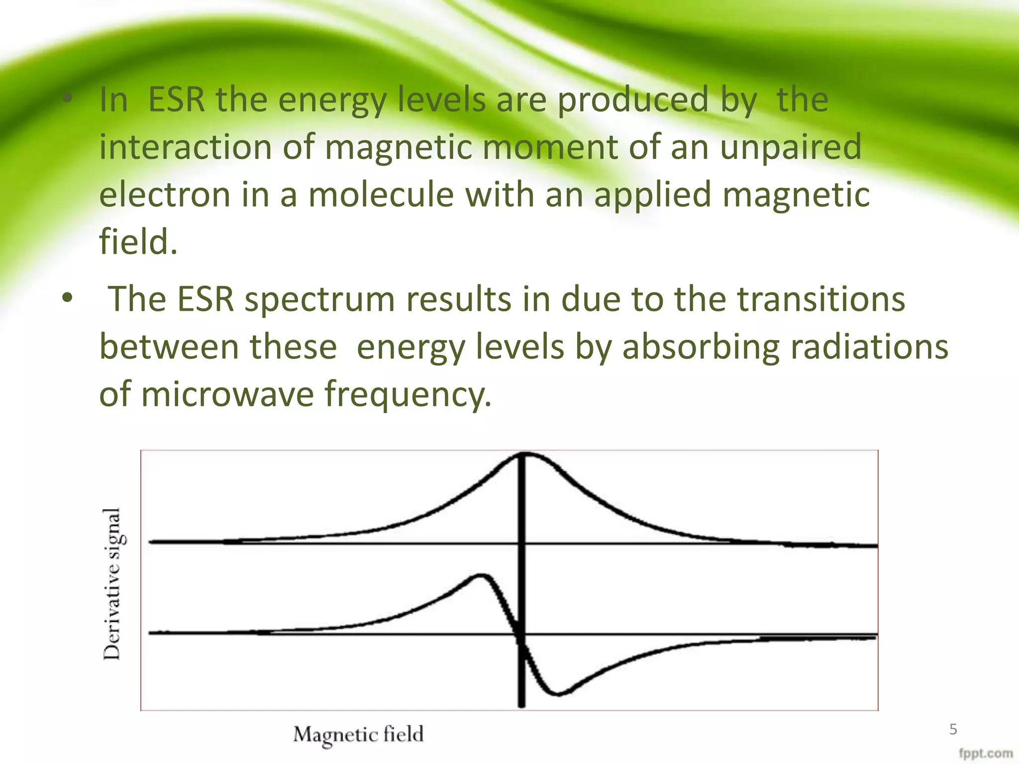 Electron spin resonance spectrometry | PPTX