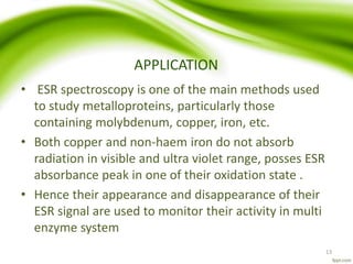 Electron spin resonance spectrometry | PPTX