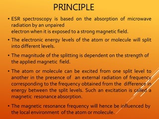 Electron spin resonance spectroscopy | PPT