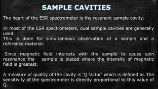 Electron Spin Resonance Spectroscopy by arju | PPTX