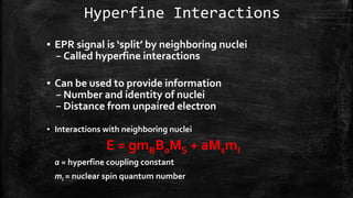 Electron Spin Resonance Spectroscopy by arju | PPTX
