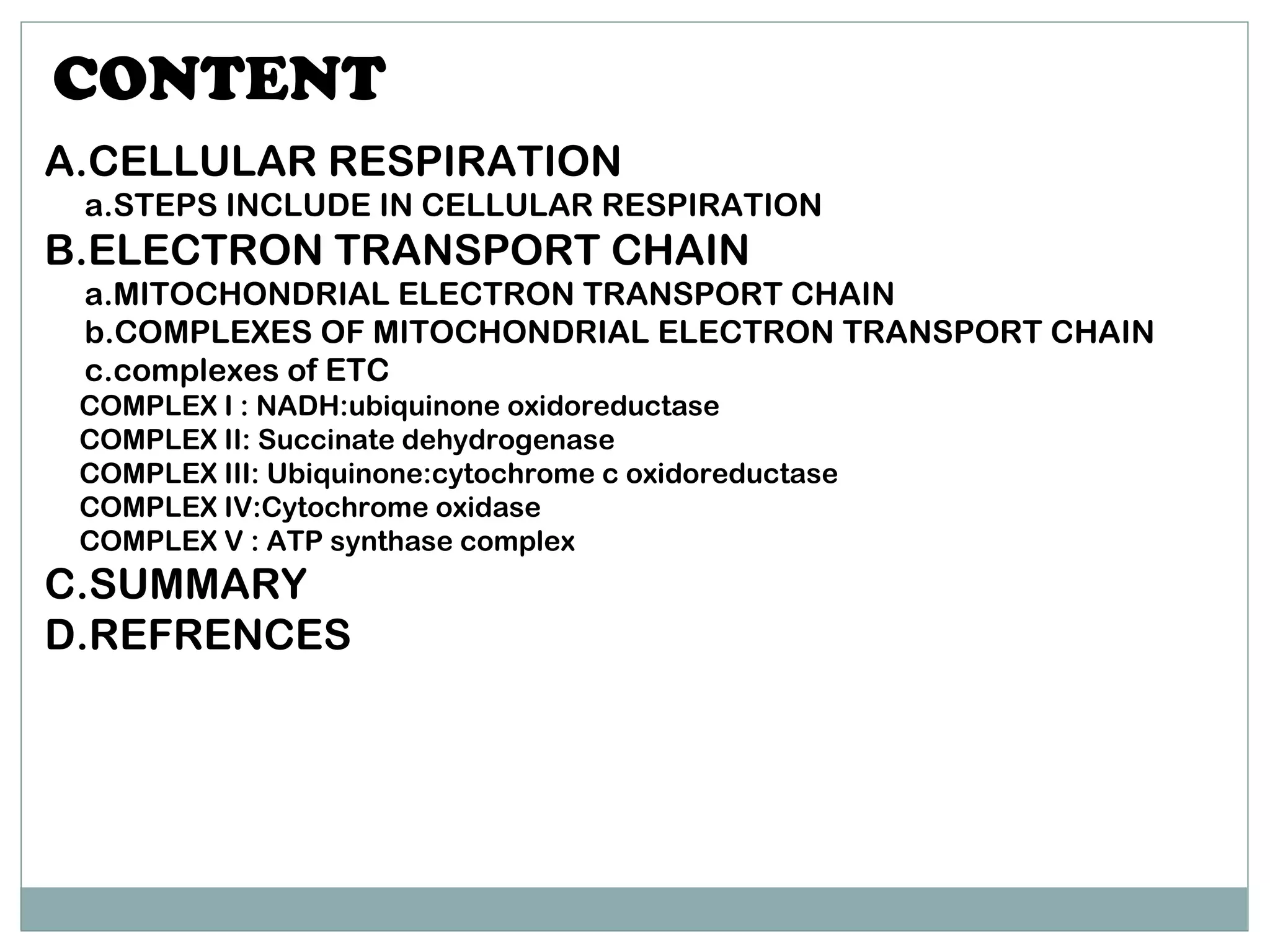 Electron transport chain final | PPT | Chemistry | Science