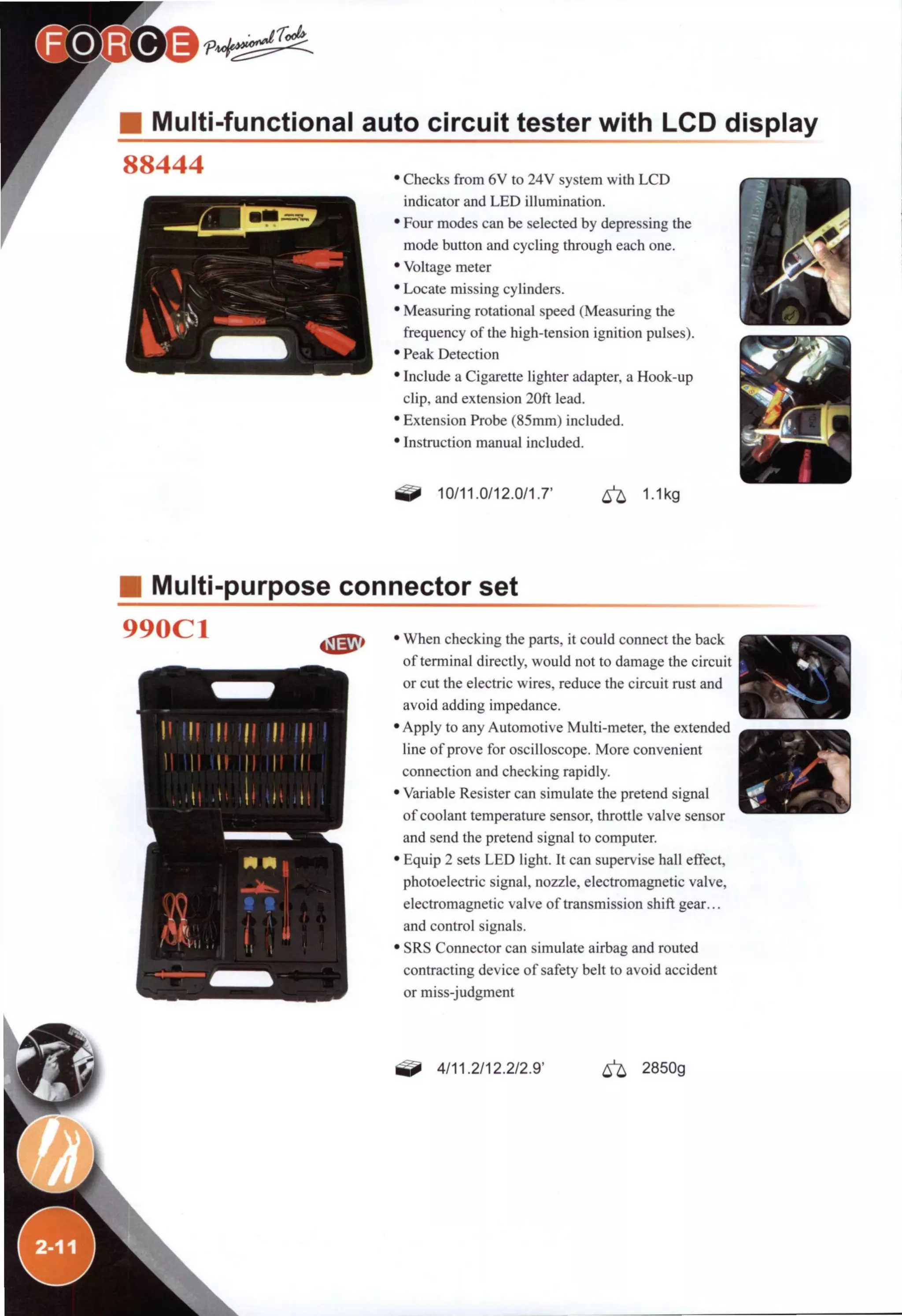 FORCE, Herramientas Electricidad Automotriz | PDF