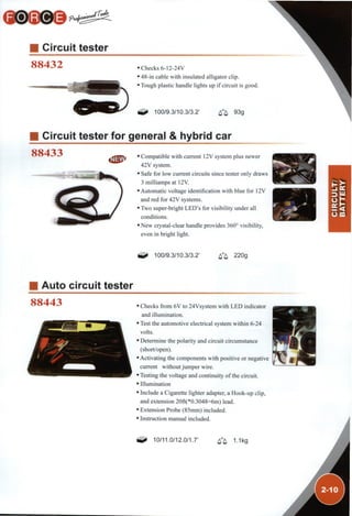 FORCE, Herramientas Electricidad Automotriz | PDF