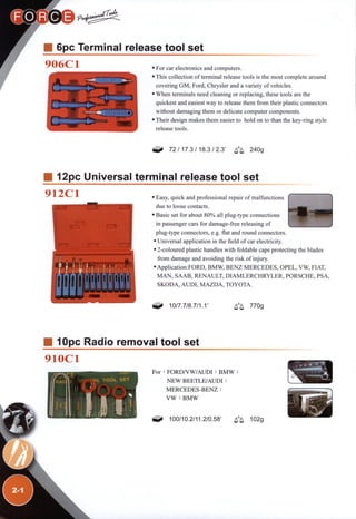 FORCE, Herramientas Electricidad Automotriz | PDF