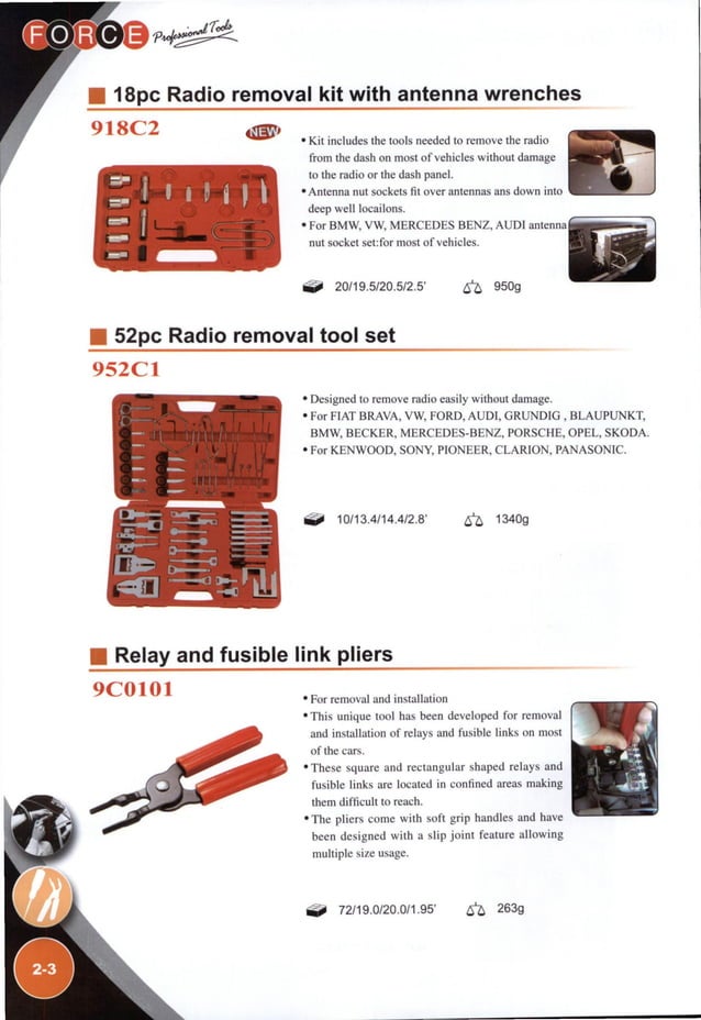 FORCE, Herramientas Electricidad Automotriz | PDF