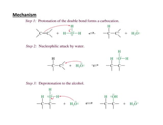 Electrophilic addition to alkenes | PDF