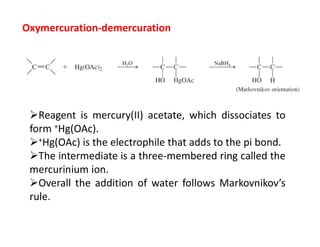 Electrophilic addition to alkenes | PDF