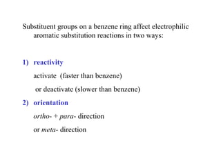 Electrophilic aromatic substitution | PPT