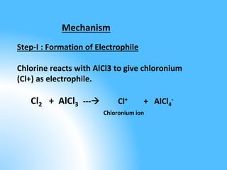 Electrophilic substitution reaction | PPTX