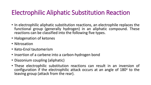 Electrophilic substitution reaction.pptx | Chemistry | Science