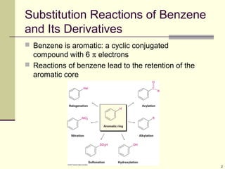 Electrophillic substitution of benzene | PPT