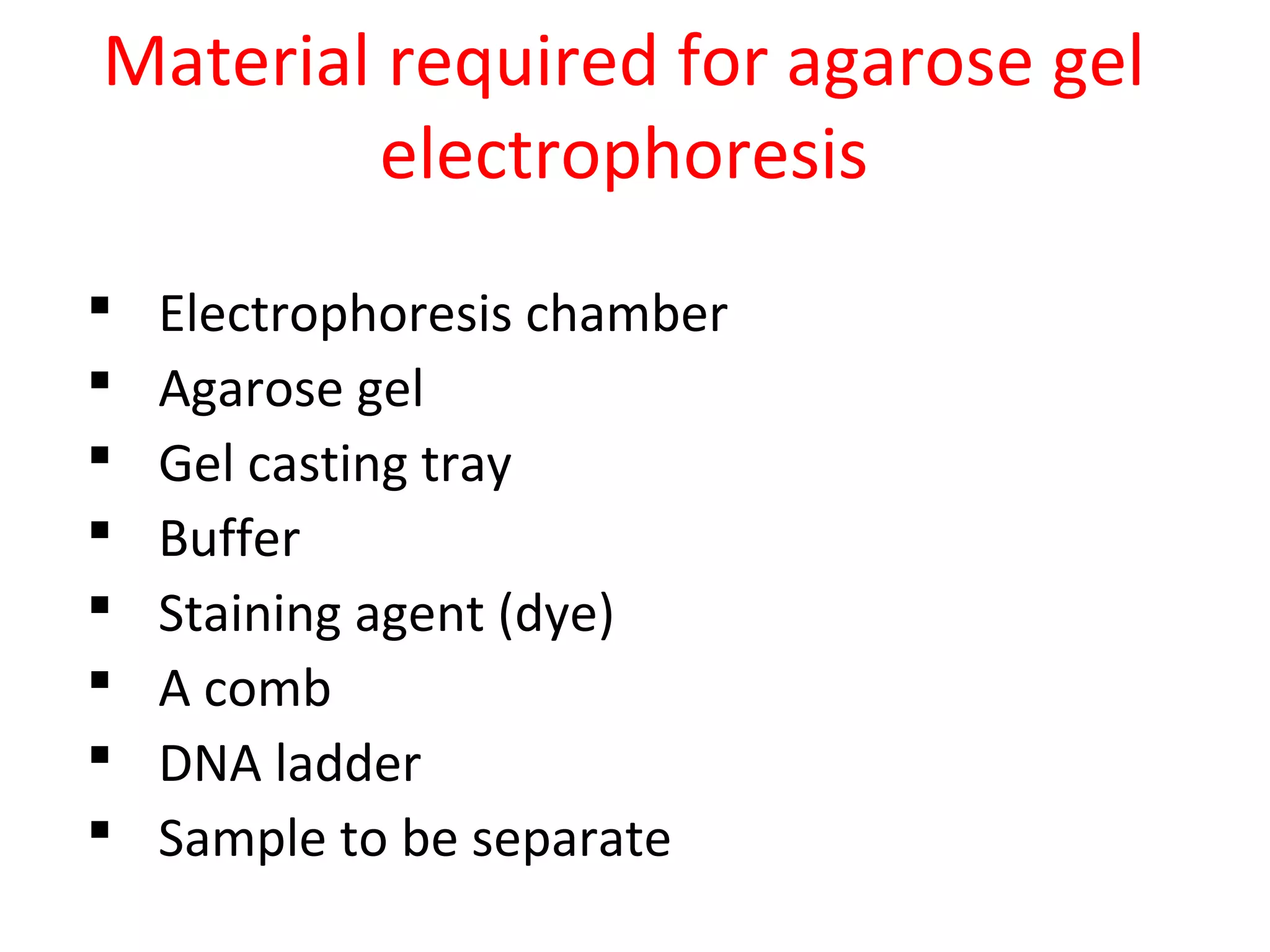 Agarose Gel Electrophoresis | PPT