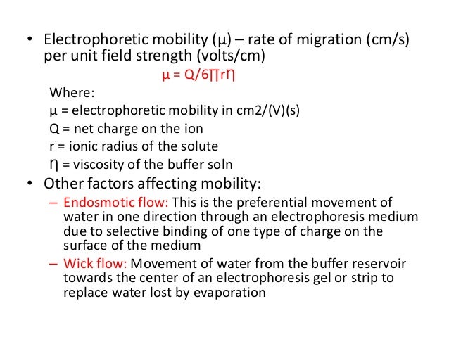 Electrophoresis