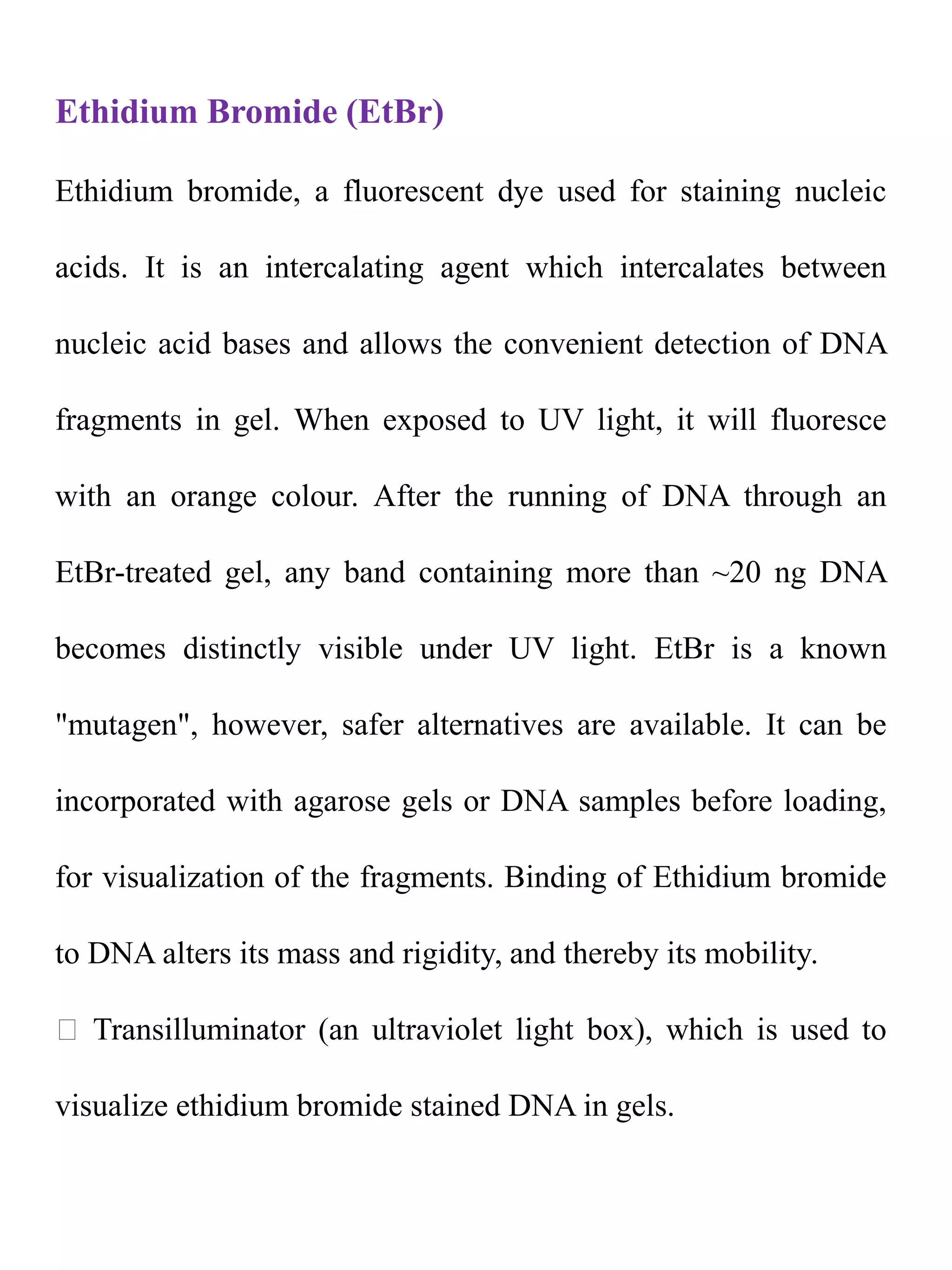 Overview of Electrophoresis | PPTX
