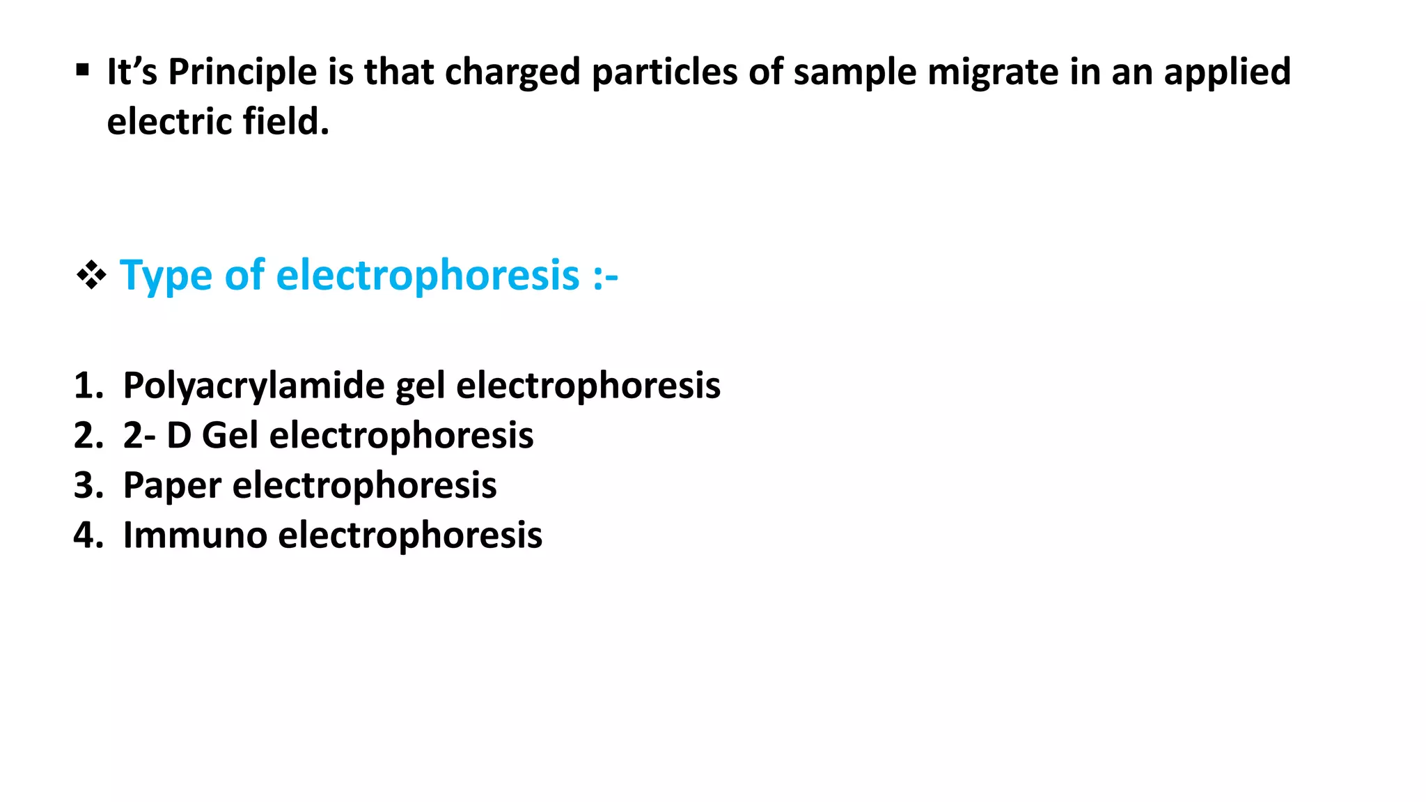 Electro phoresis | PPTX