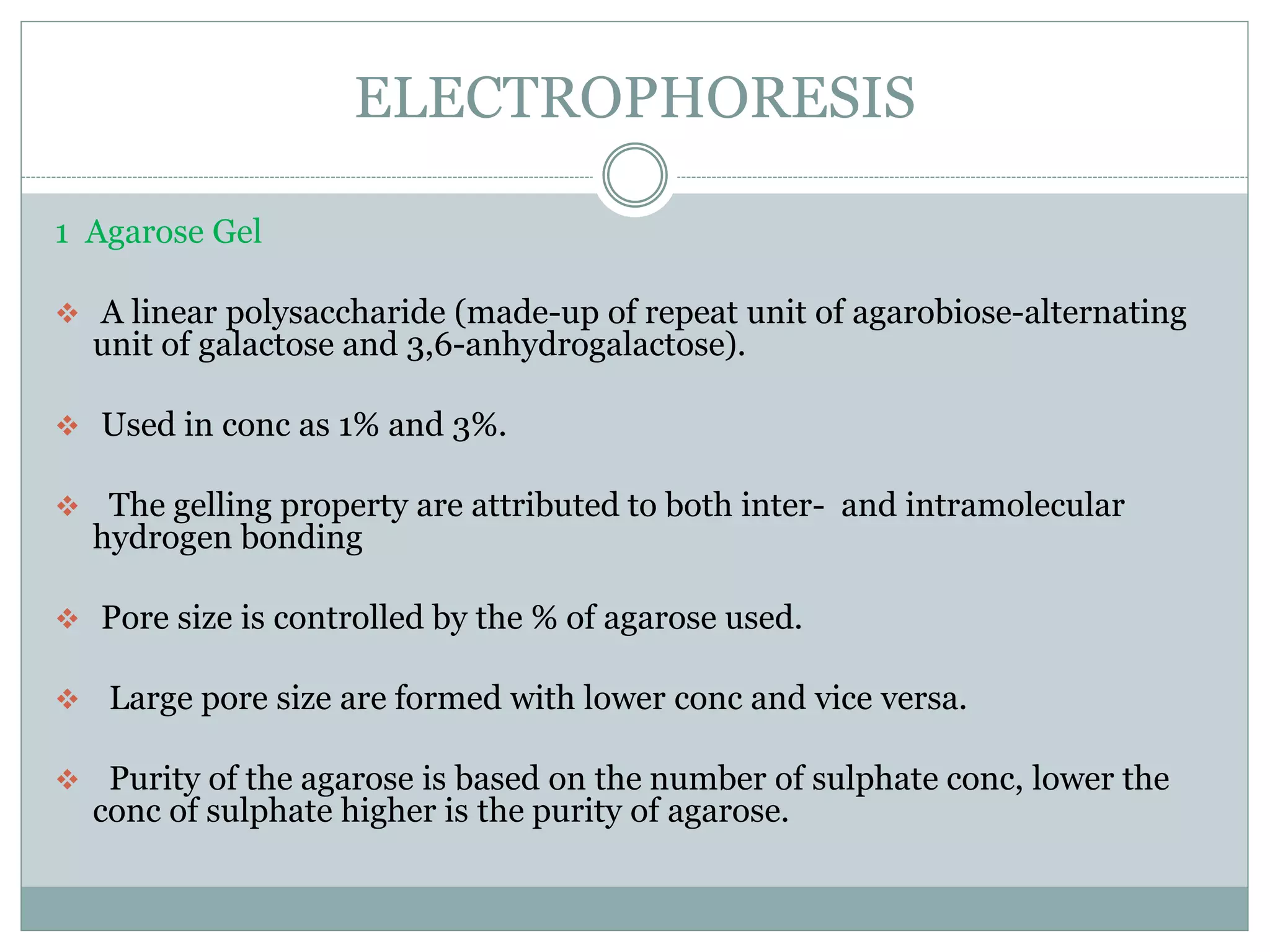 Electrophoresis | PPTX