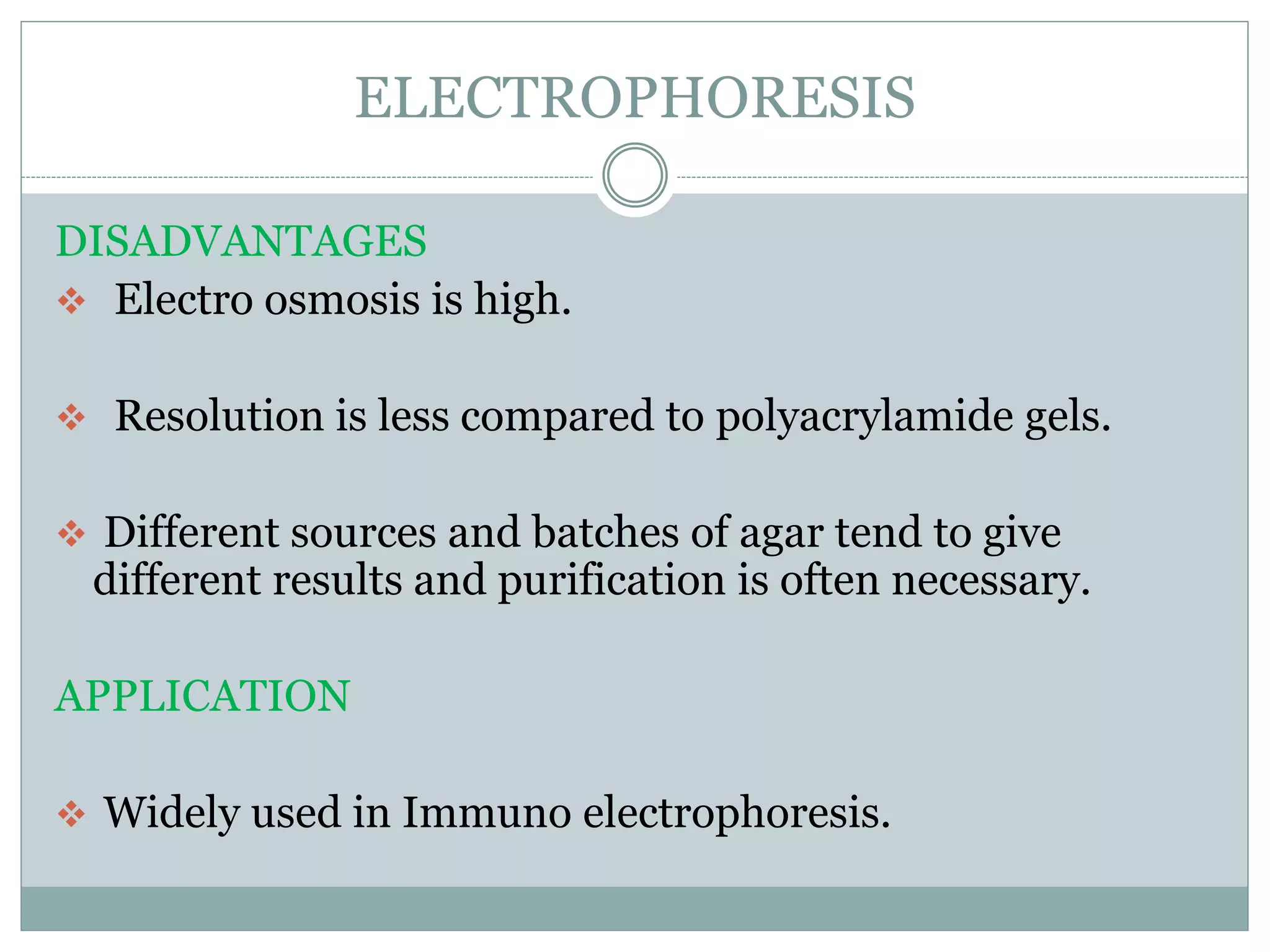 Electrophoresis | PPTX