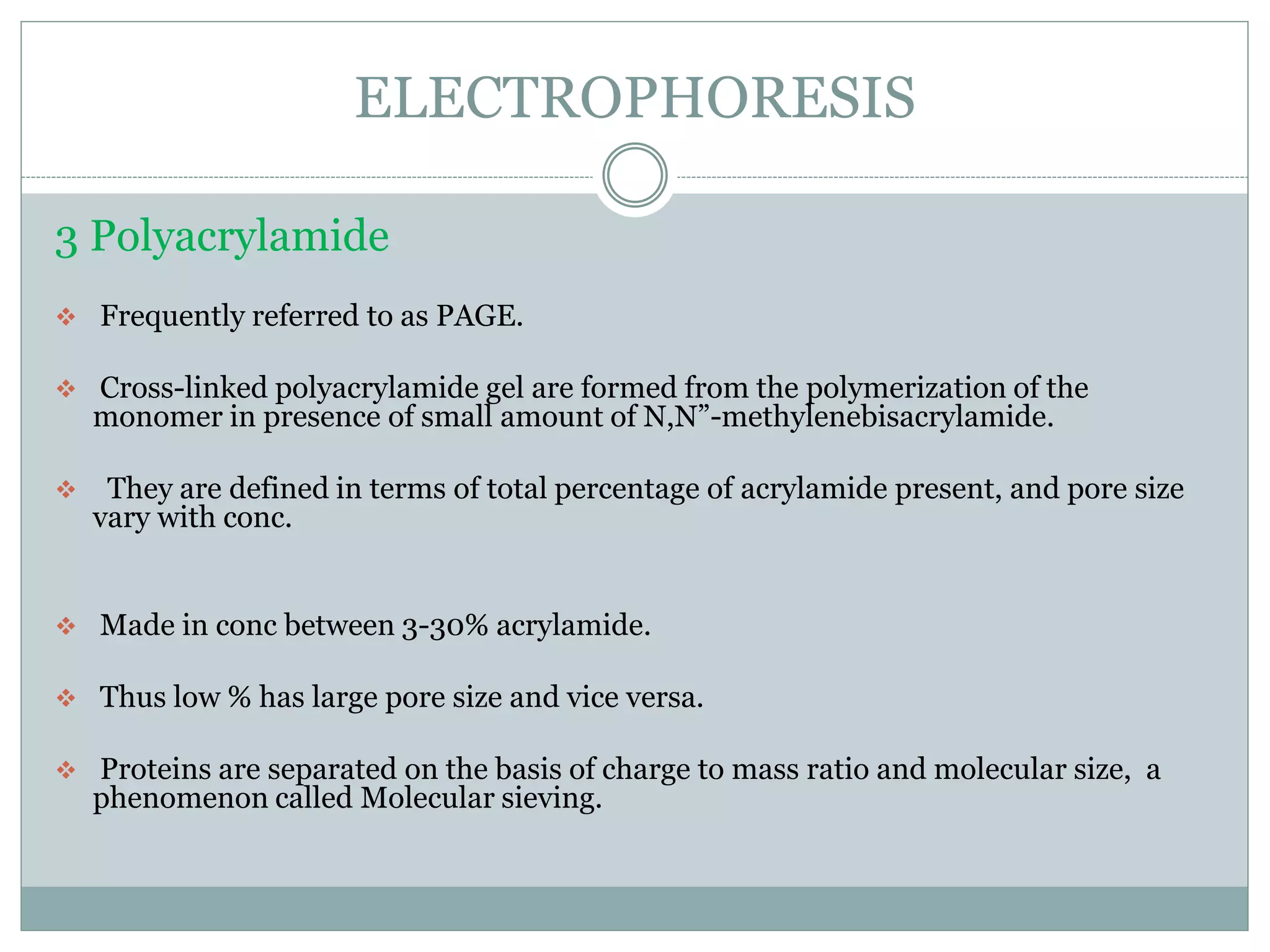 Electrophoresis | PPTX