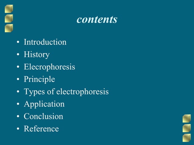 Electrophoresis, principle and types | PPTX | Chemistry | Science