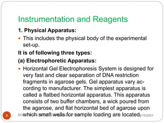 Electrophoresis | PPTX | Chemistry | Science